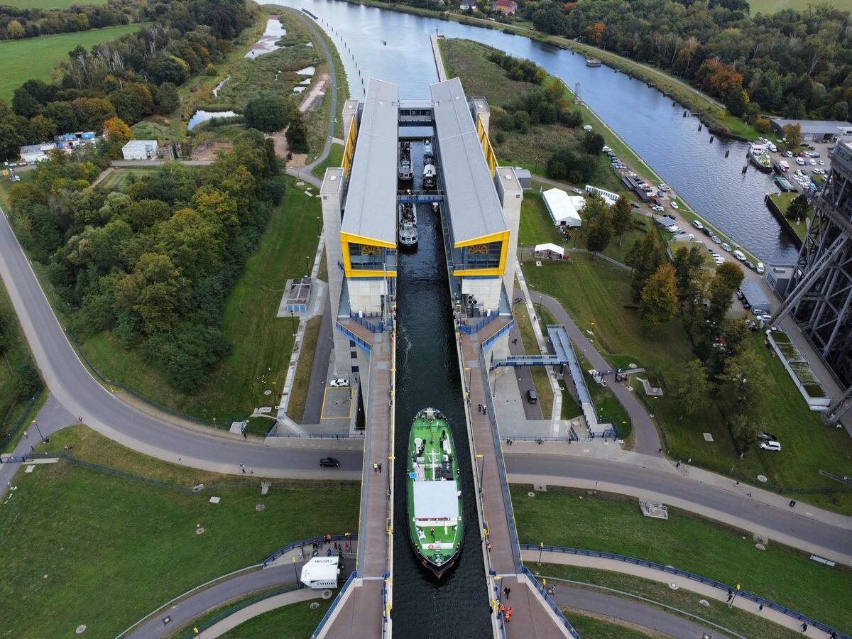 Inauguration d’un gigantesque ascenseur à bateaux en Allemagne | TVA ...