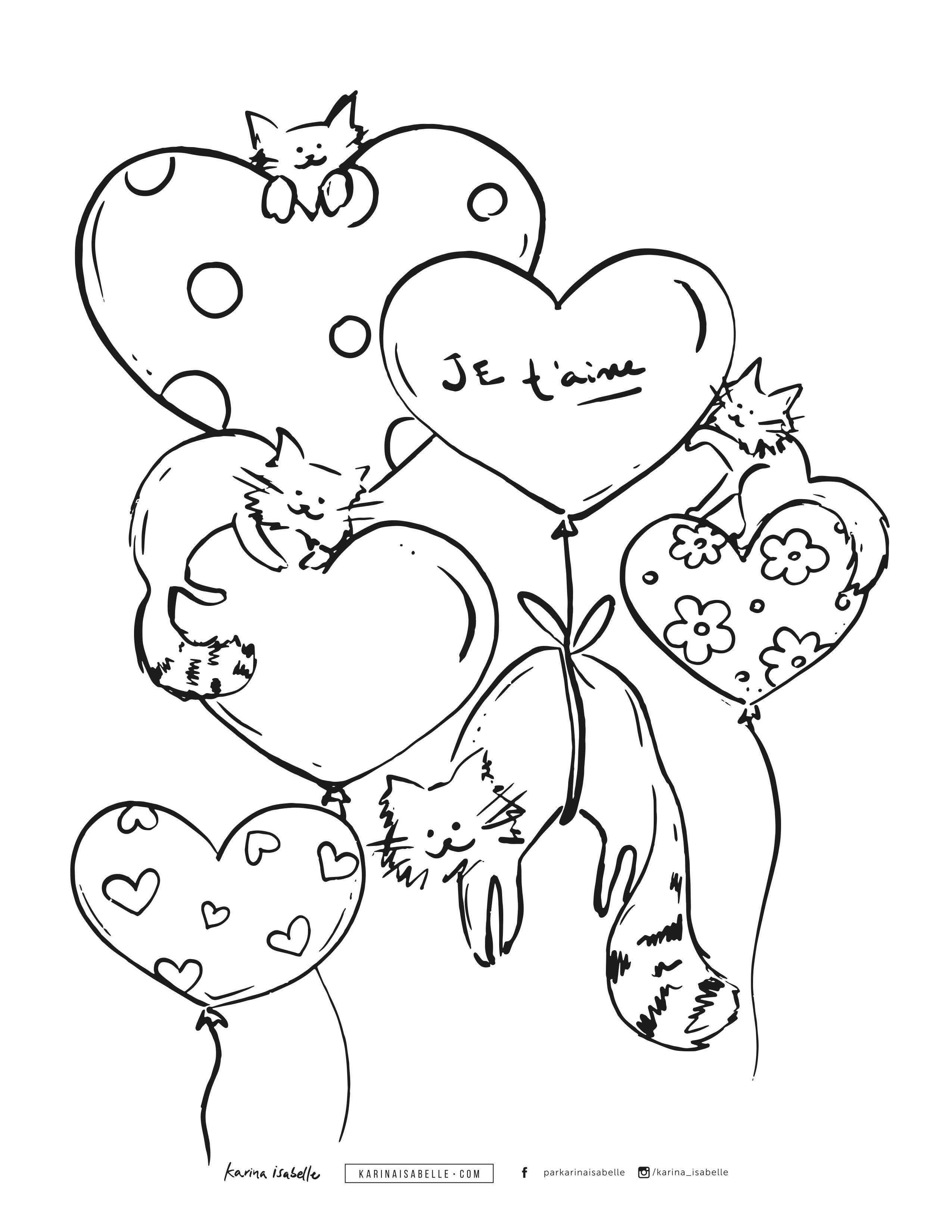 Saint-Valentin : 25 dessins imprimables gratuitement pour amuser toute ...
