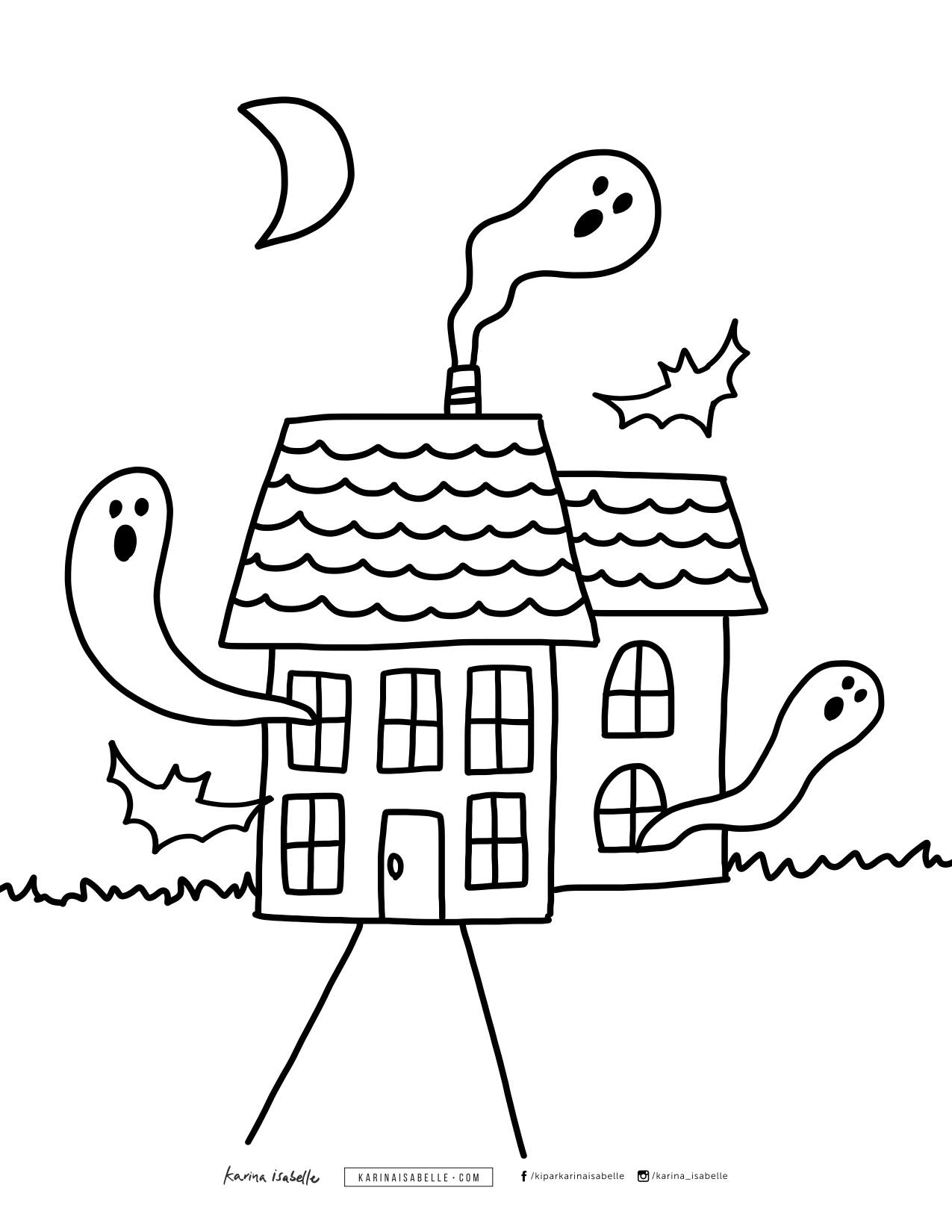 De beaux dessins à colorier imprimables pour l'Halloween | Salut Bonjour