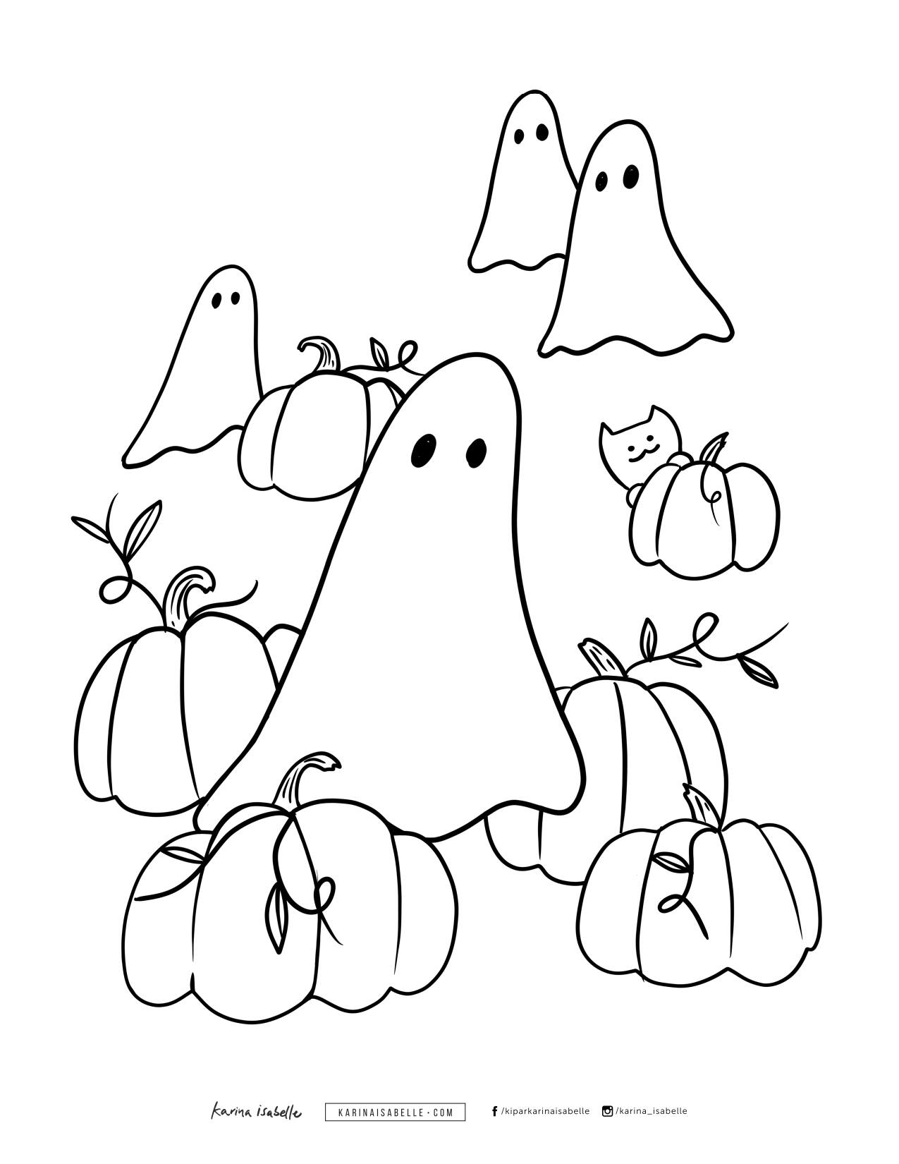 De beaux dessins à colorier imprimables pour l'Halloween | Salut Bonjour