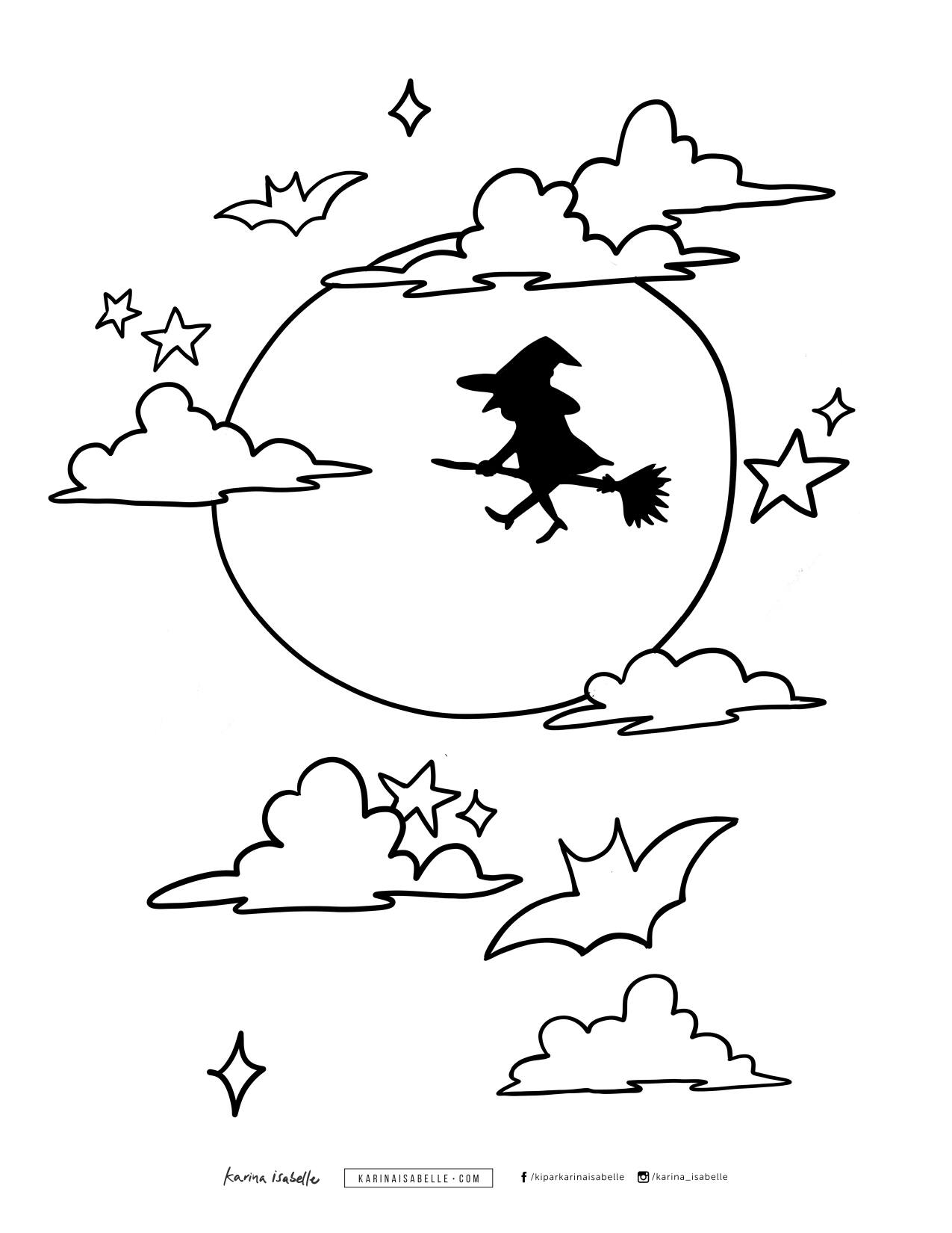 De beaux dessins à colorier imprimables pour l'Halloween | Salut Bonjour