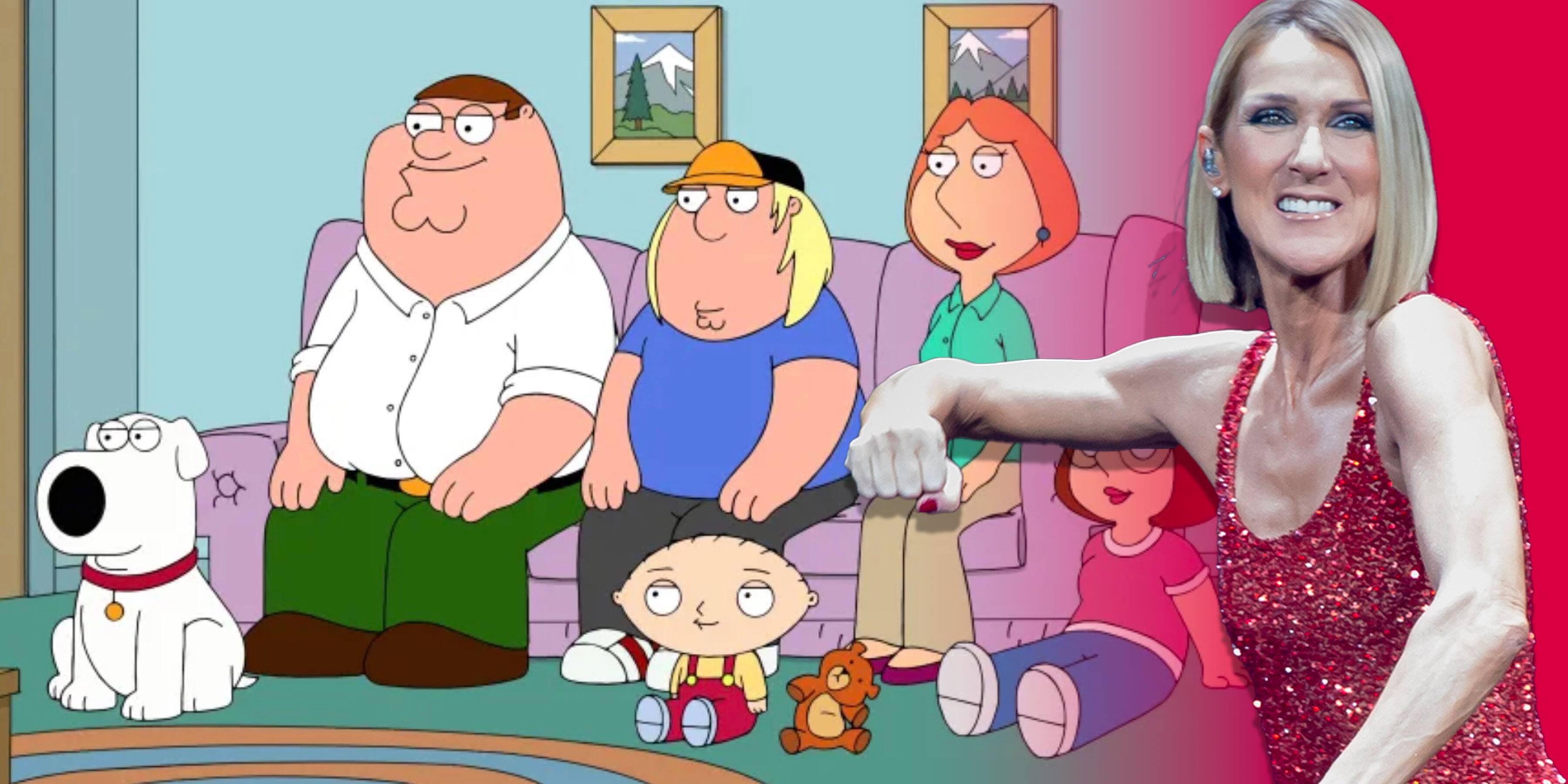 Family Guy se moque de la maladie de Céline Dion | Le Sac de chips
