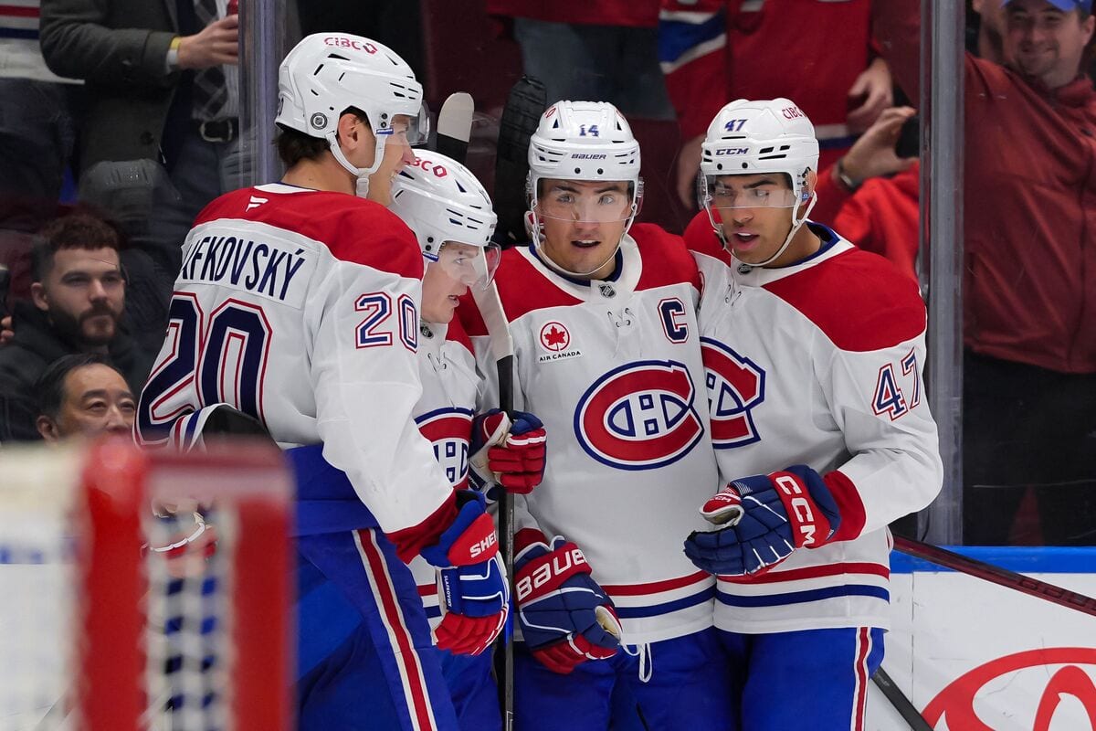 Étincelants dans la victoire du Canadien face aux Canucks, Nick Suzuki ...