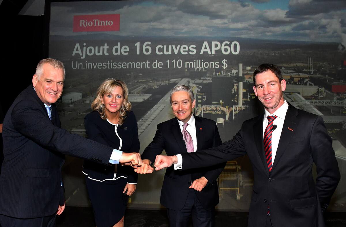 Rio Tinto investit 110 M$ dans 16 nouvelles cuves à Saguenay | JDM