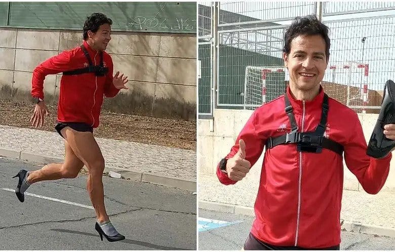 À VOIR | Courir le 100 mètres en 12,82 secondes... en talons hauts ...