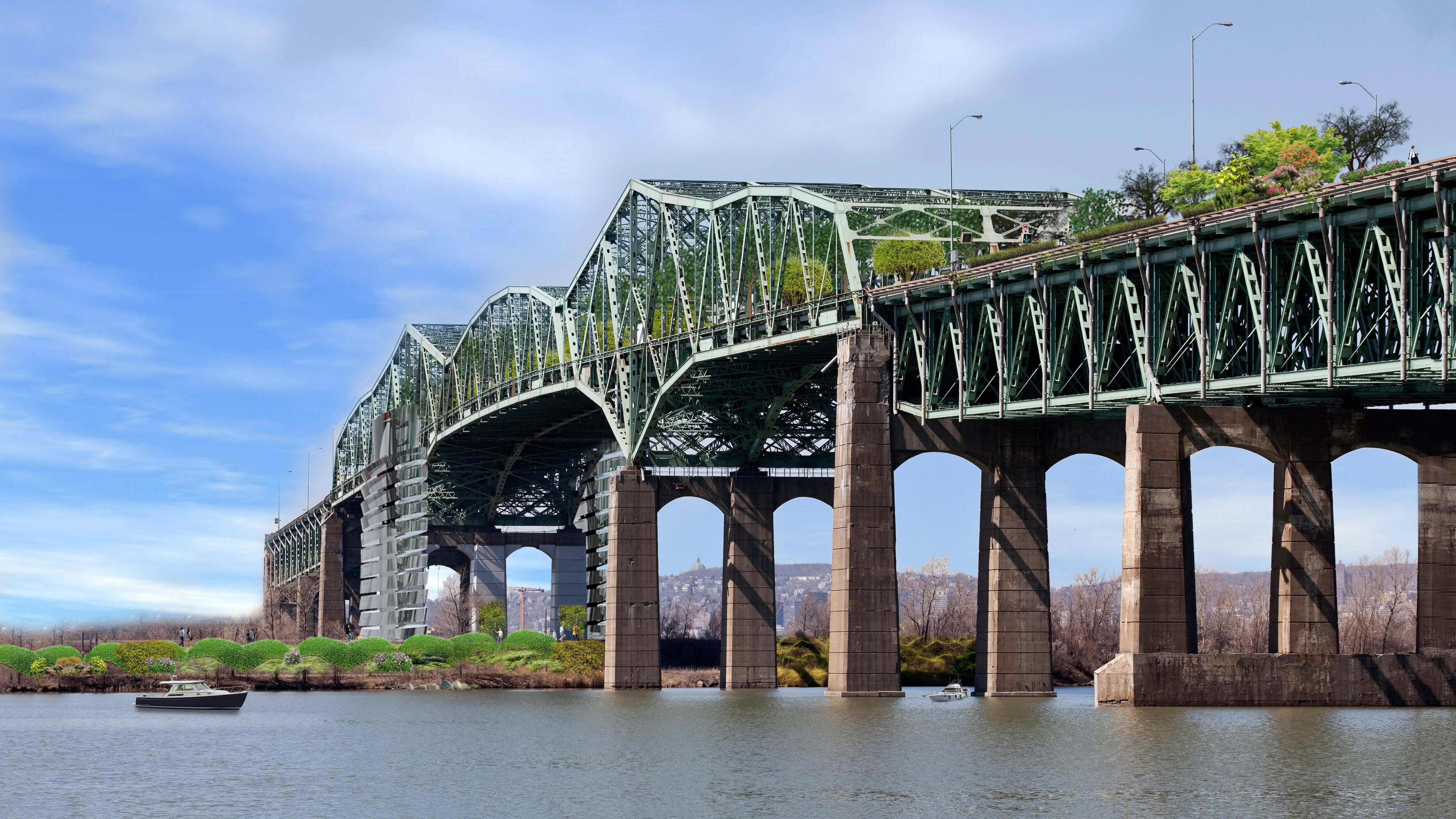 Voici mon idée Montréal: transformer le pont Champlain en parc urbain ...