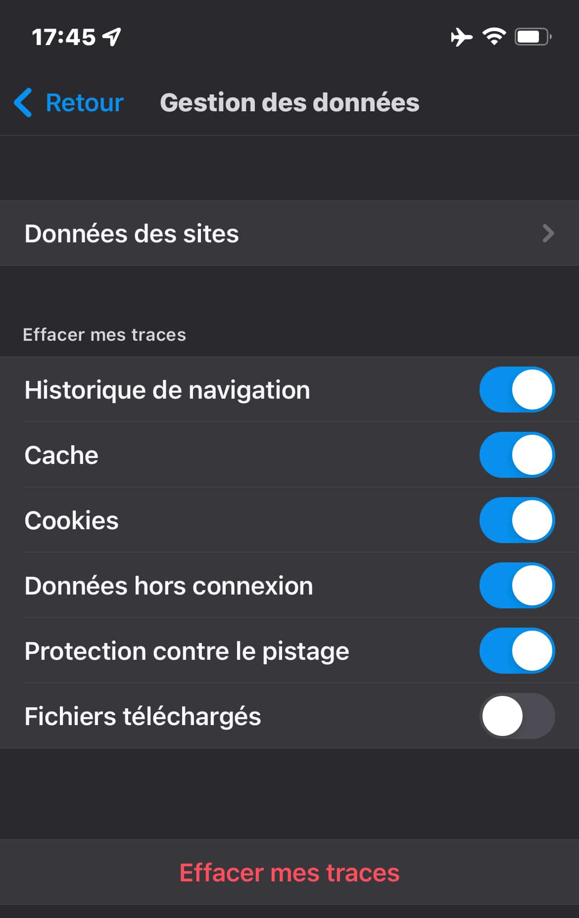 Effacer les données web de vos navigateurs mobiles permet d’accélérer ...