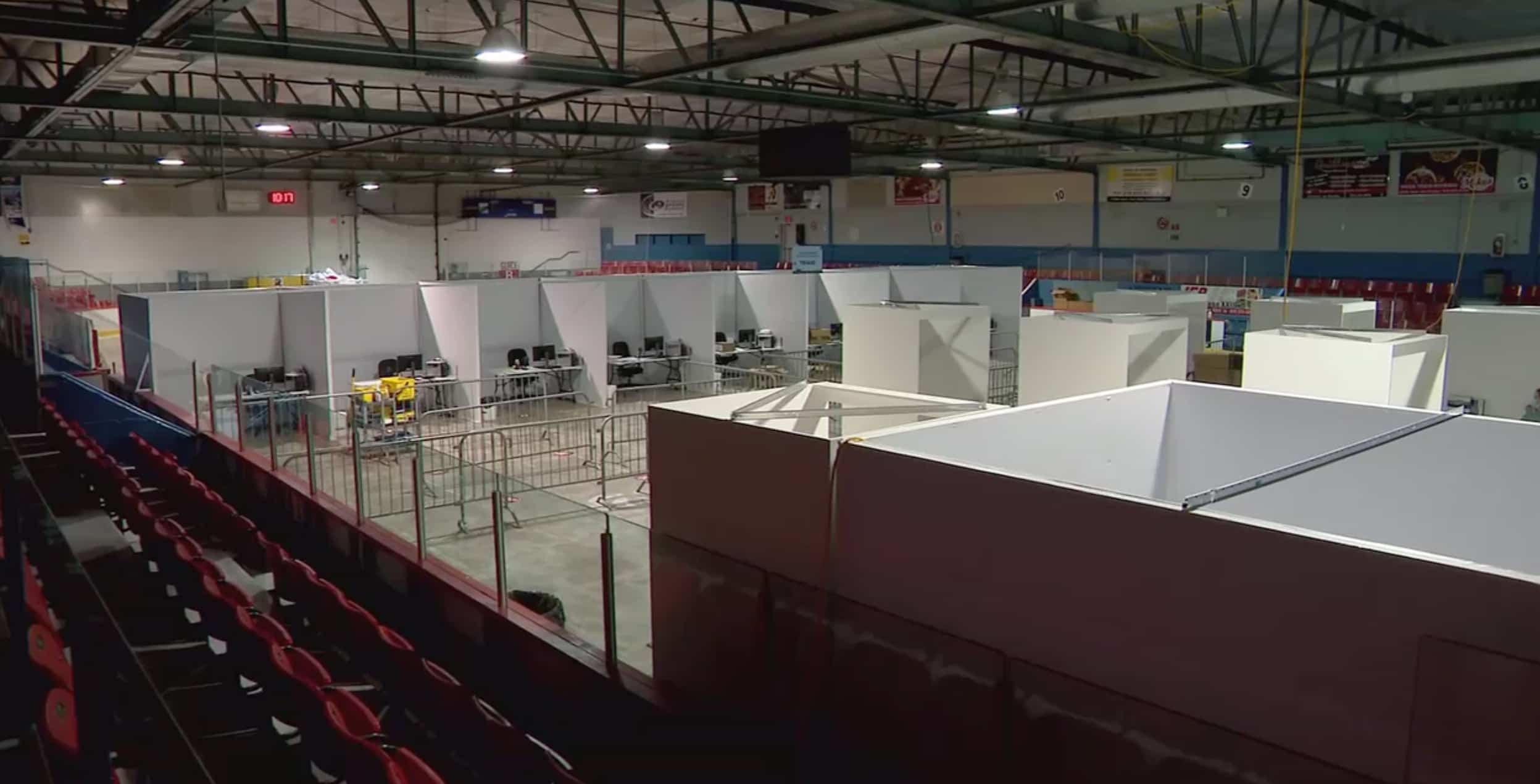 Trois-Rivières: un aréna transformé en clinique de dépistage en 24 ...