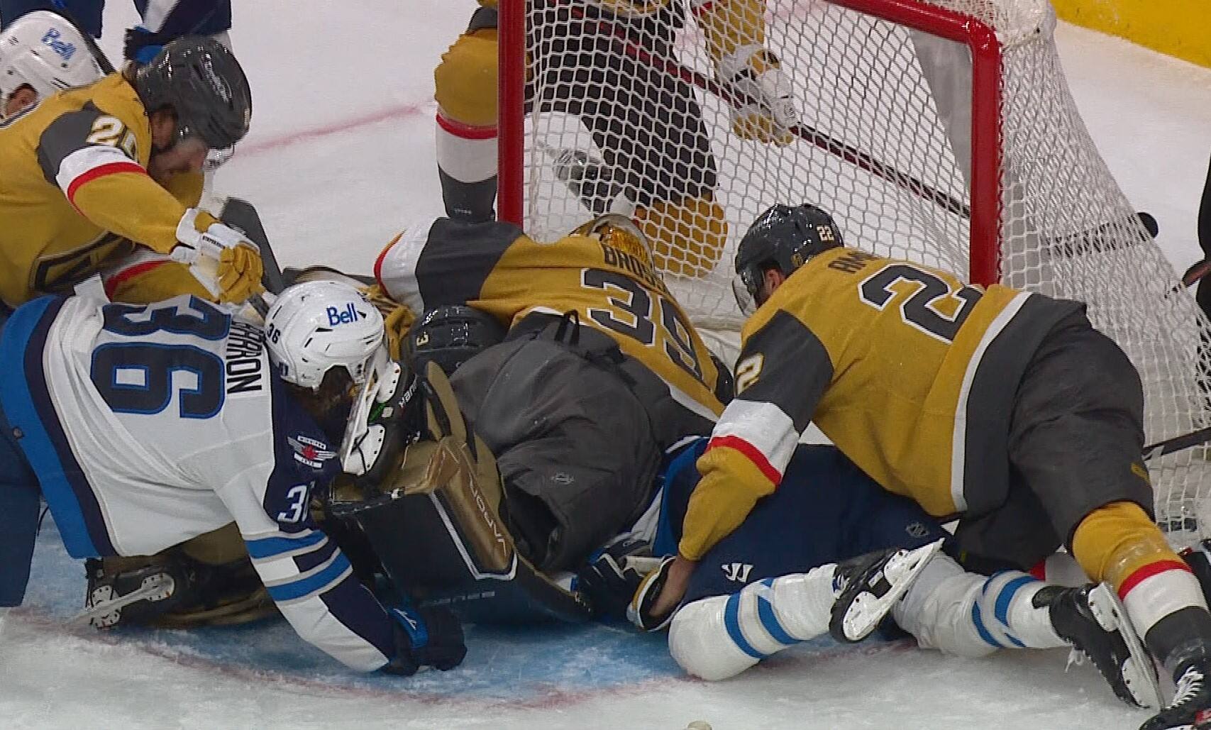 Jets forward Morgan Barron receives 75 stitches after getting hit in ...