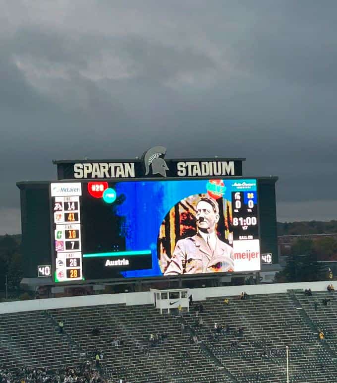 Michigan State University Apologizes for Adolf Hitler Photo at Football ...