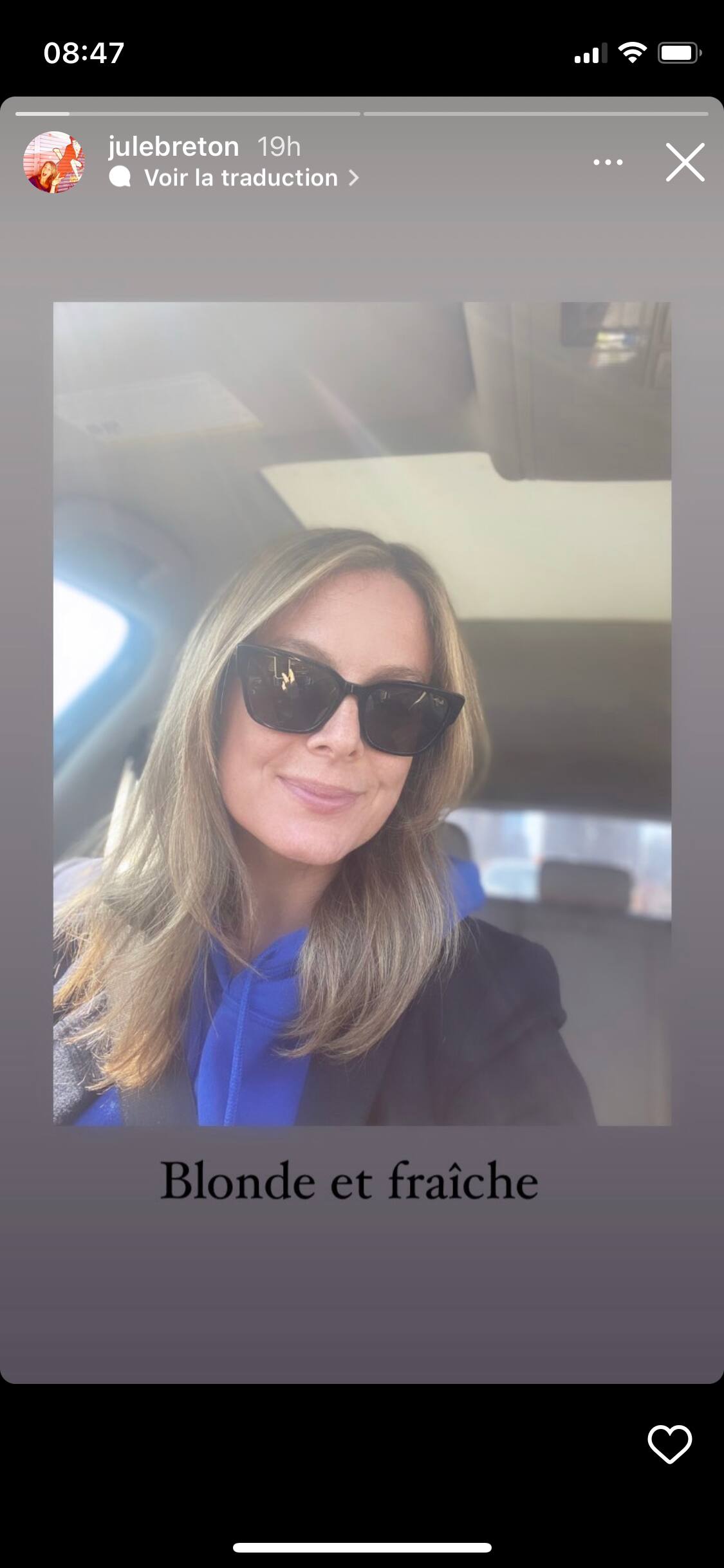 Julie Le Breton dévoile sa nouvelle tête printanière | 7 Jours