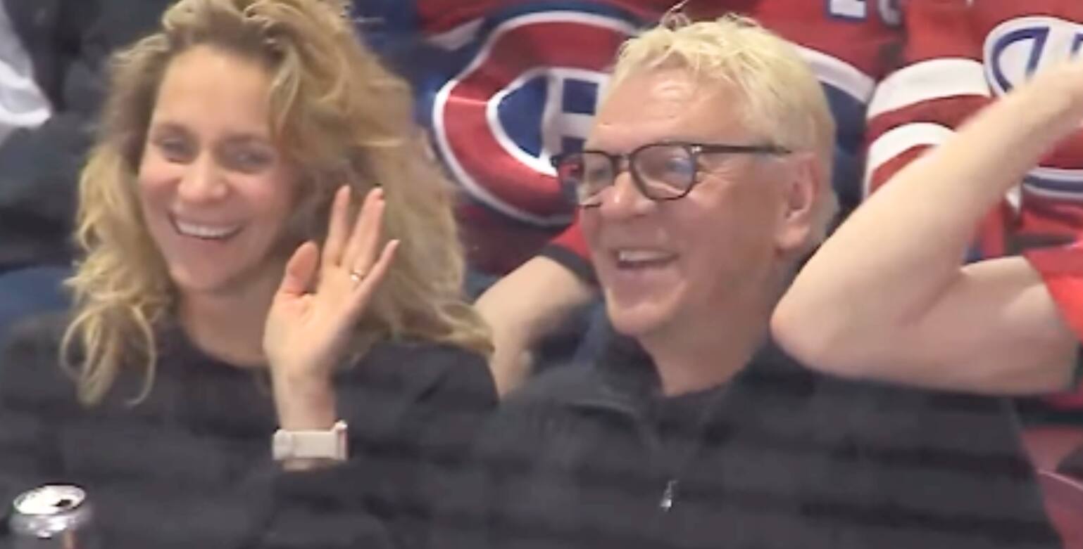 Marc Labrèche et Léane Labrèche-Dor aperçus au match des Canadiens de ...