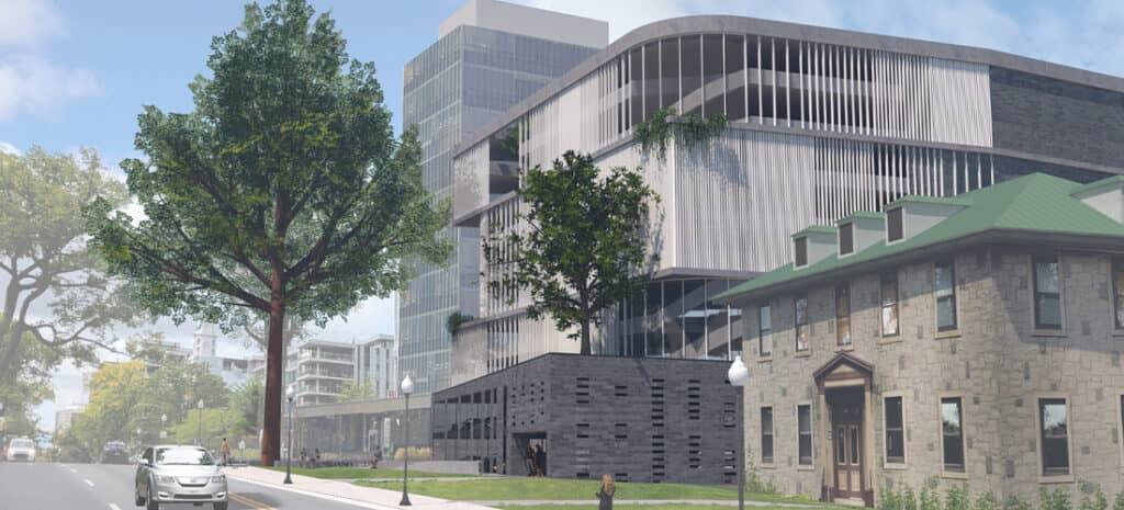 [PHOTOS] Grande Allée: un projet de stationnement de neuf étages bloqué ...