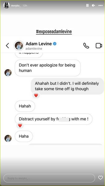 Adam Levine a écrit à Elisabeth Rioux sur Instagram | 24 heures