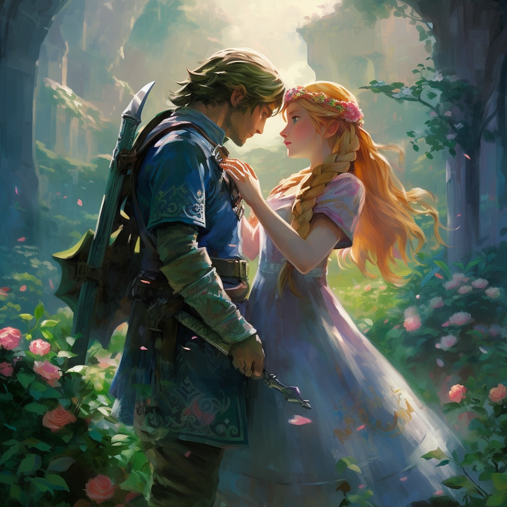 Une histoire d’amour entre Link et Zelda selon l’intelligence ...