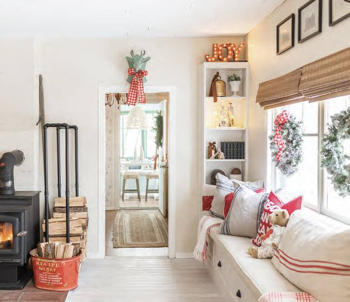 Une maison de style «farmhouse» décorée pour Noël | Clin d'œil