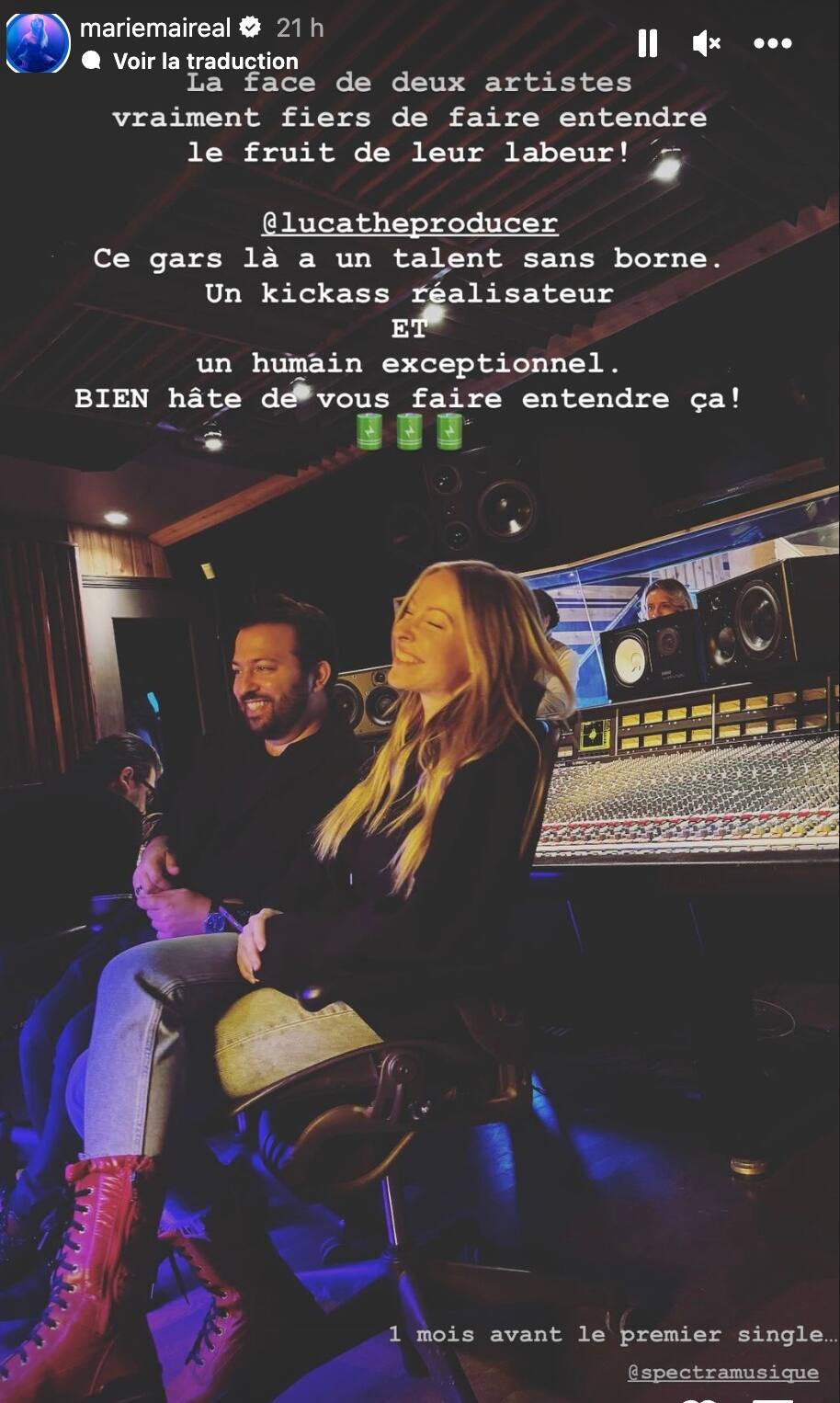 De retour en studio, Marie-Mai annonce la sortie d’une nouvelle chanson ...