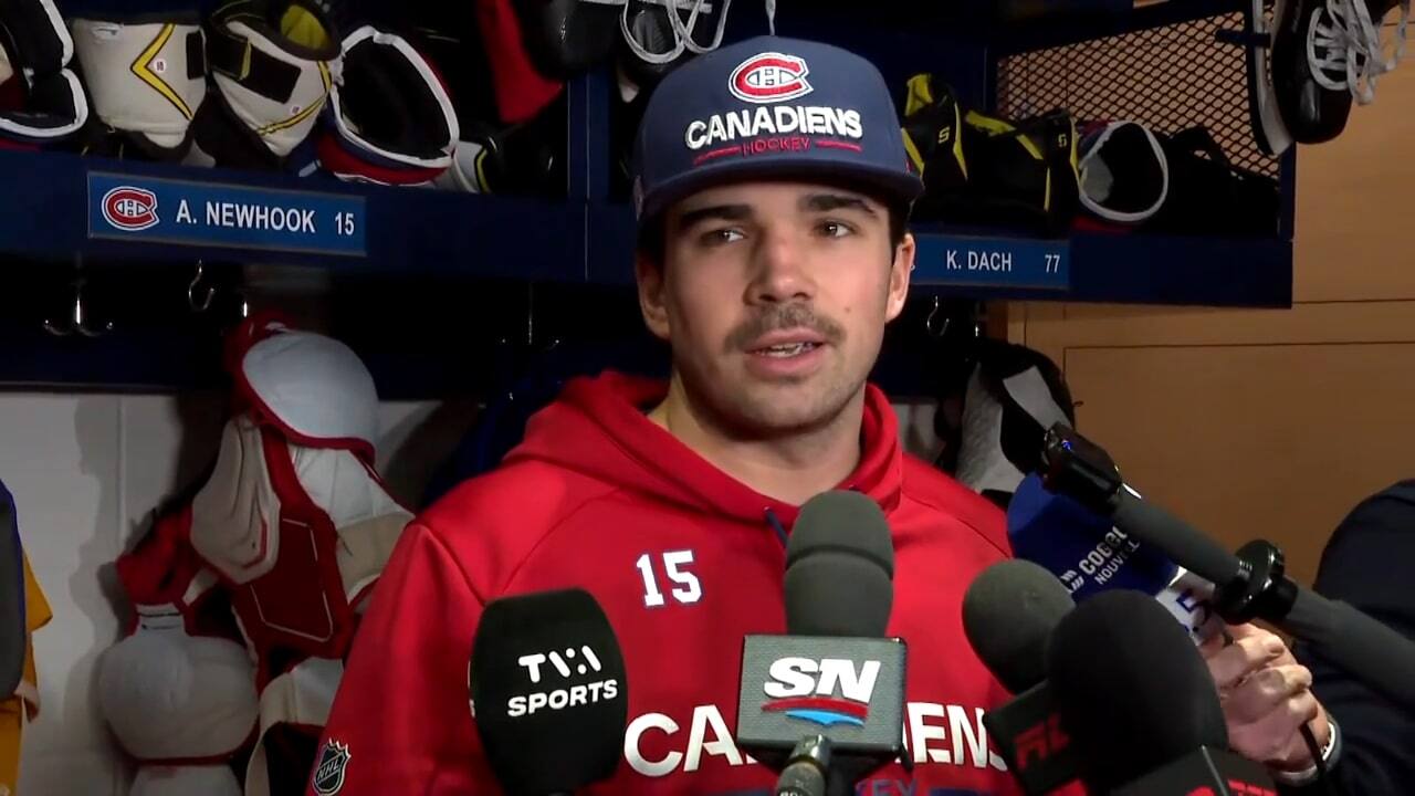 Vétéran à 24 ans: «Je ne m’attendais pas à ça», confie Newhook - TVA Sports