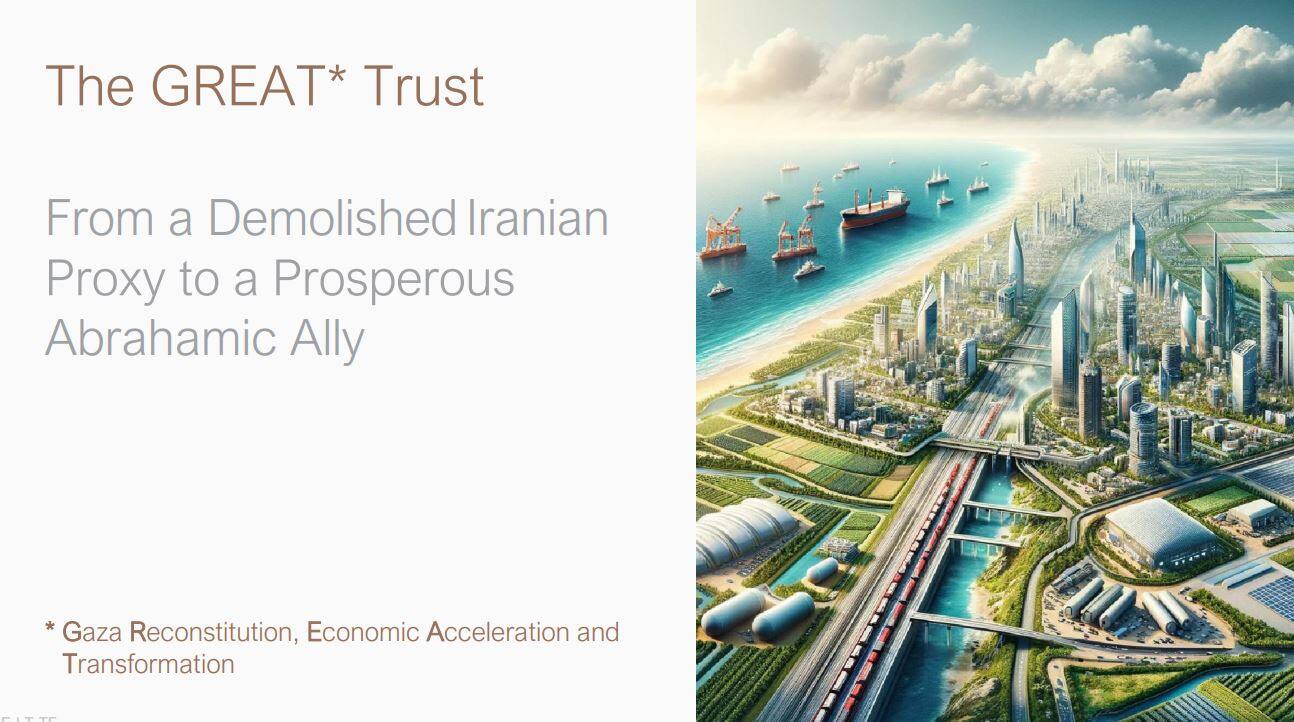 EN IMAGES | Le plan «The Great Trust» pour reconstruire Gaza en ...