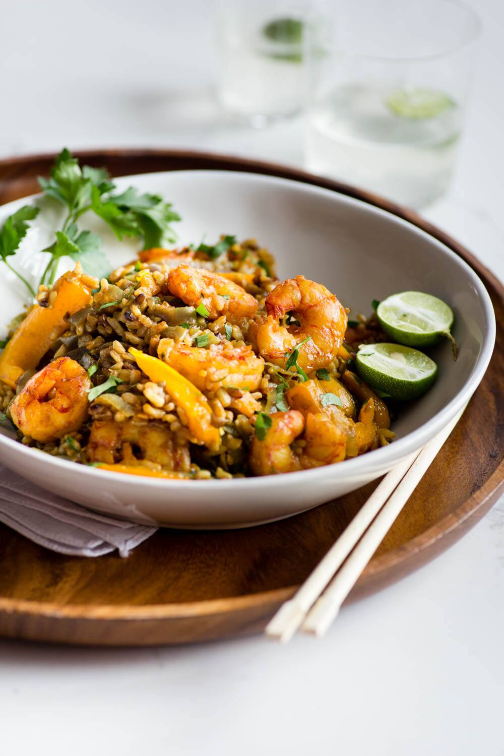 Revoyez la recette du riz épicé aux crevettes de Katrine Paradis ...