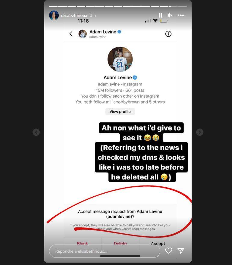 Adam Levine wrote to Elisabeth Rioux on Instagram – Archyde