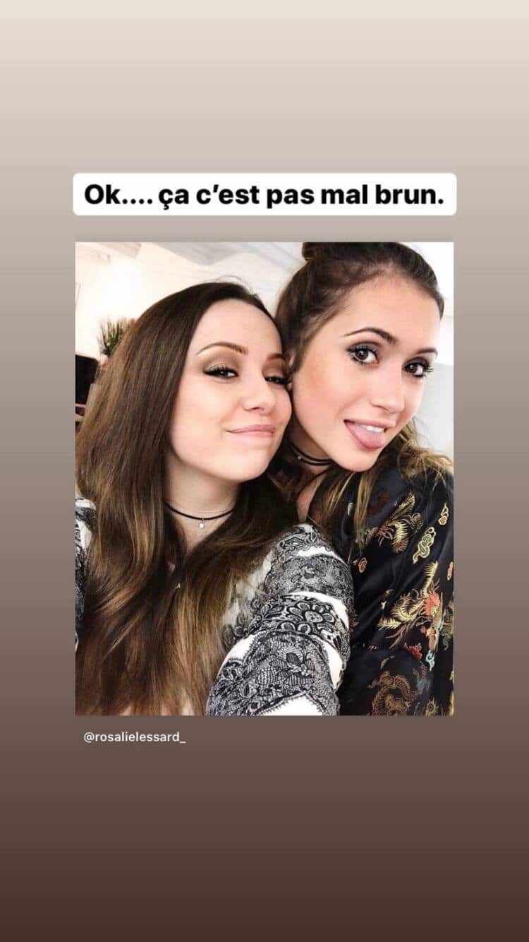 Rosalie Lessard opte pour une coloration beaucoup plus foncée qu’à l ...