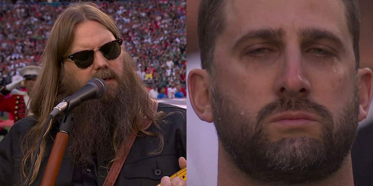 Chris Stapleton fait pleurer les joueurs avec son interprétation de l ...