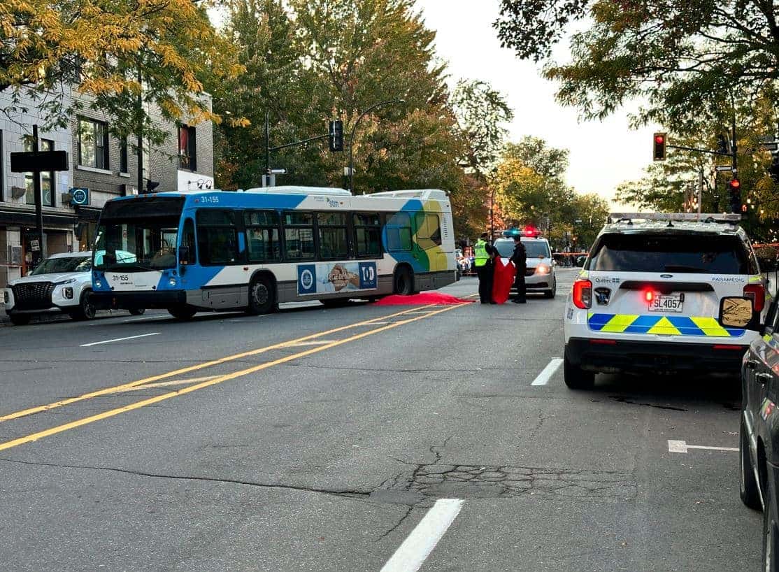 EN IMAGES | Horrible accident impliquant un autobus de la STM sur le ...