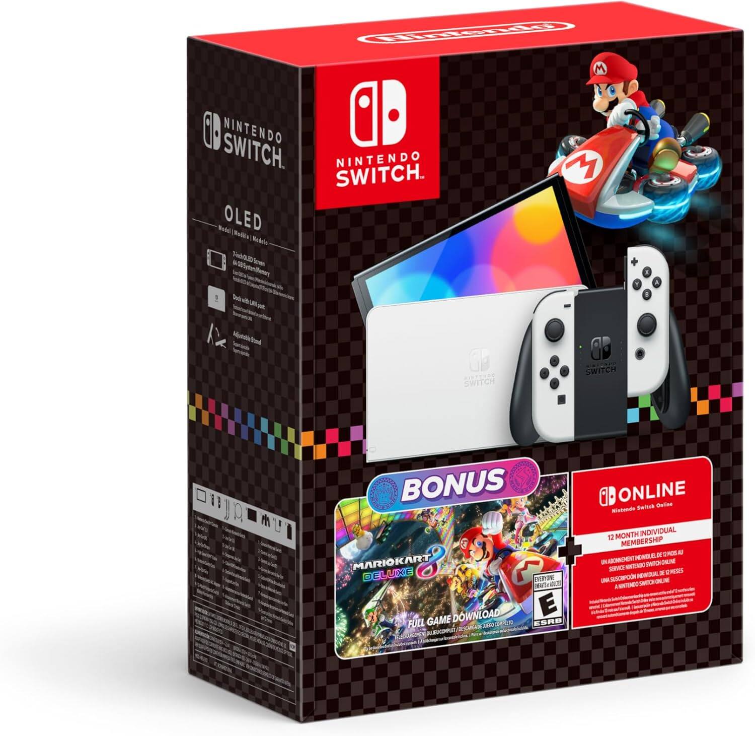 Rabais de 104$ sur la Nintendo Switch OLED + Mario Kart 8 Deluxe | Pèse ...