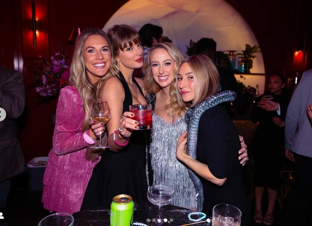 Voyez Taylor Swift faire la fête avec Travis Kelce et Brittany Mahomes ...