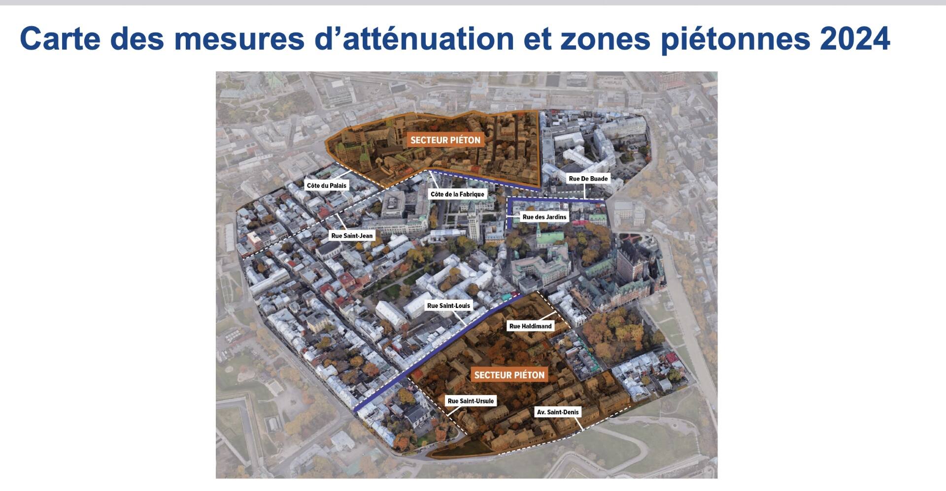 La zone piétonne dans le Vieux-Québec doublera de superficie cet été | JDQ