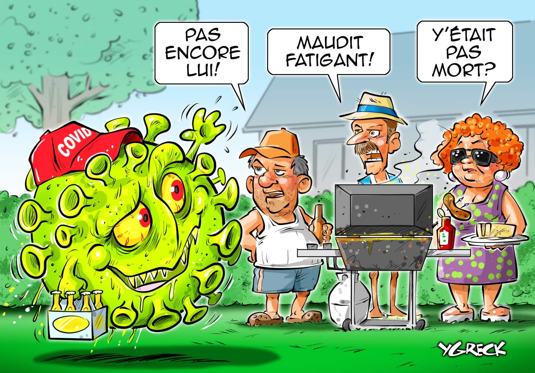 La caricature d’Ygreck en vidéo: la COVID fait un retour | JDQ