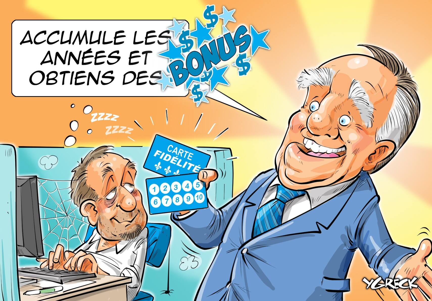 La caricature d'Ygreck en vidéo: François Legault offre la prime ...