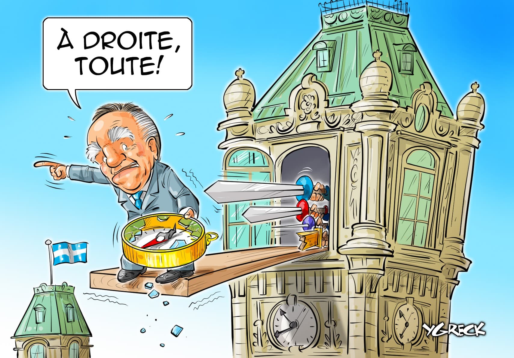 La caricature d’Ygreck en vidéo: rentrée parlementaire à Québec | JDQ