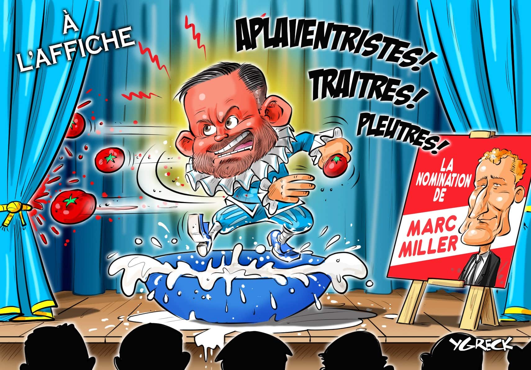 La caricature d'Ygreck en vidéo: PSPP s'en prend au milieu culturel | JDM