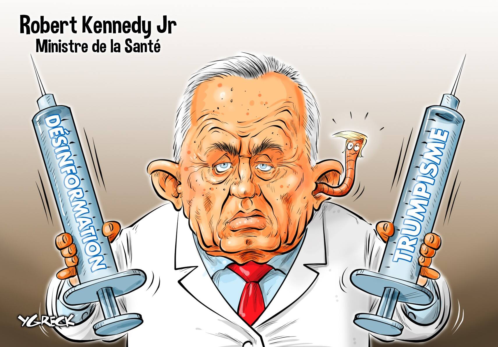 La caricature d’Ygreck en vidéo: Robert Kennedy Jr, ministre de la ...