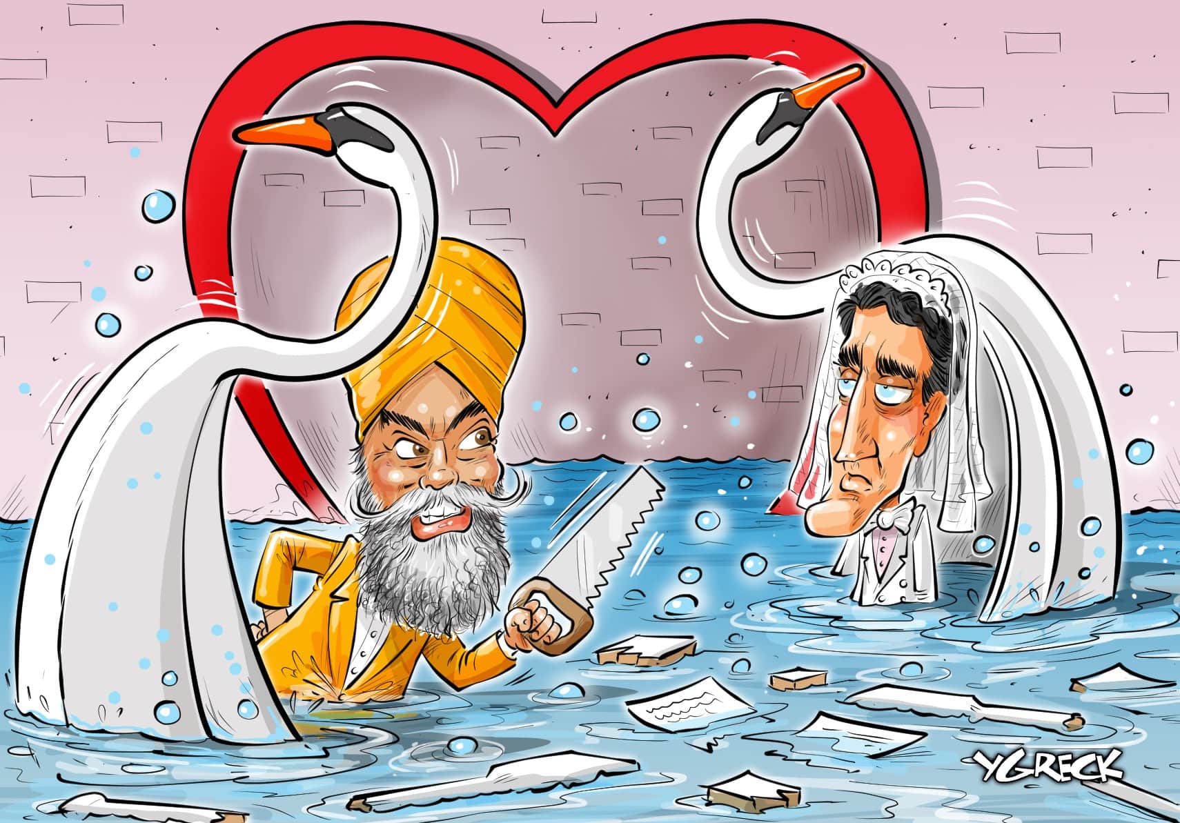 La caricature d'Ygreck en vidéo: l'histoire d'amour entre Jagmeet Singh ...