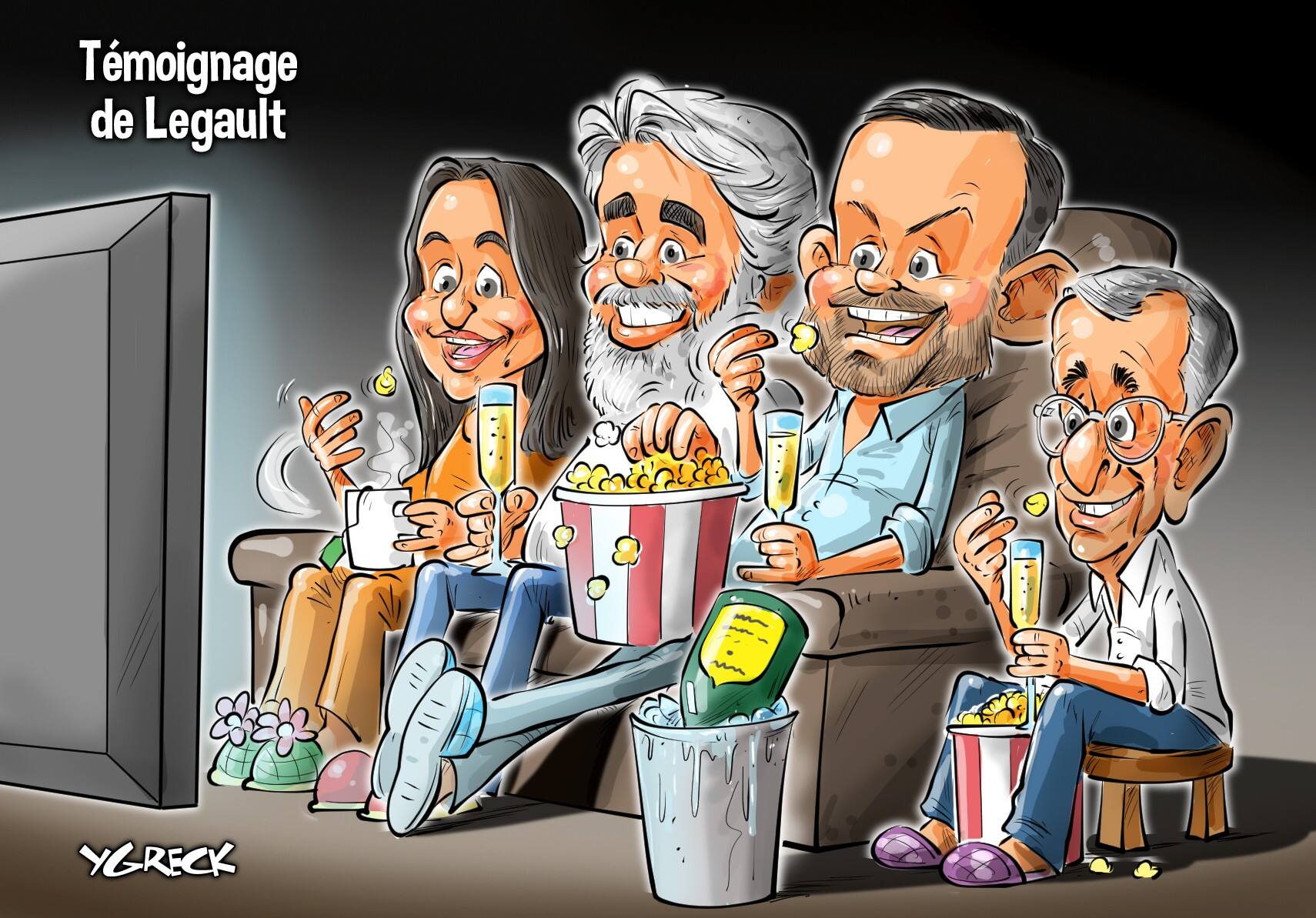 La caricature d’Ygreck en vidéo: témoignage de François Legault à la ...