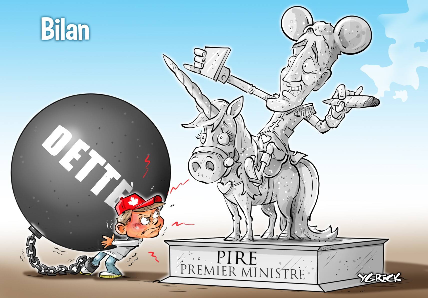 La caricature d’Ygreck en vidéo: bilan du règne de Justin Trudeau | JDM