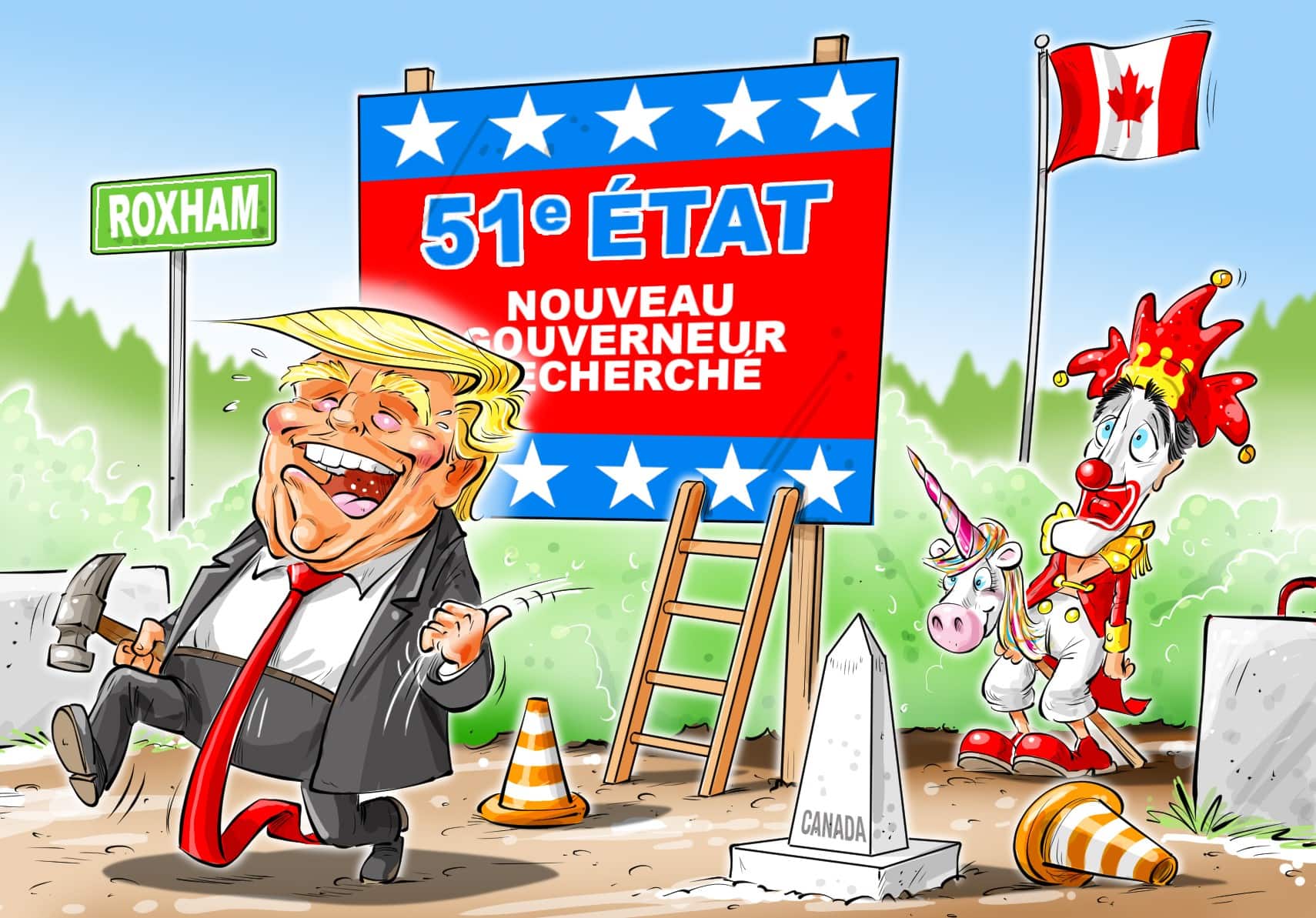 La caricature d’Ygreck en vidéo: Trump continue à se moquer de Trudeau ...