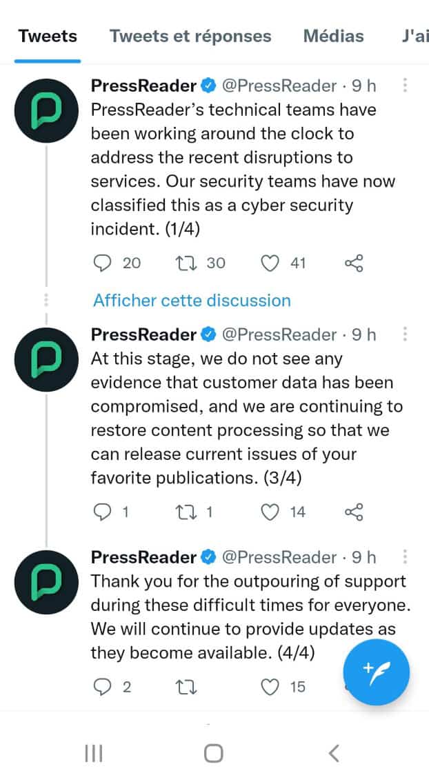 Victime d'une attaque, PressReader encore en panne | JDM