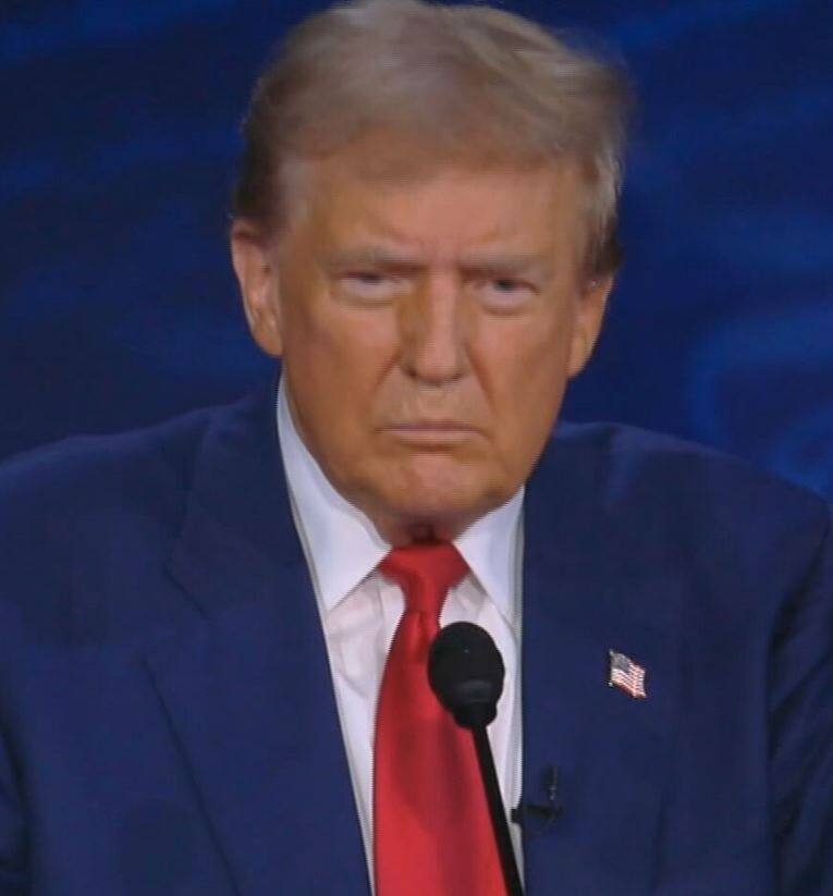 EN IMAGES | Les réactions faciales de Trump et Harris durant le débat ...