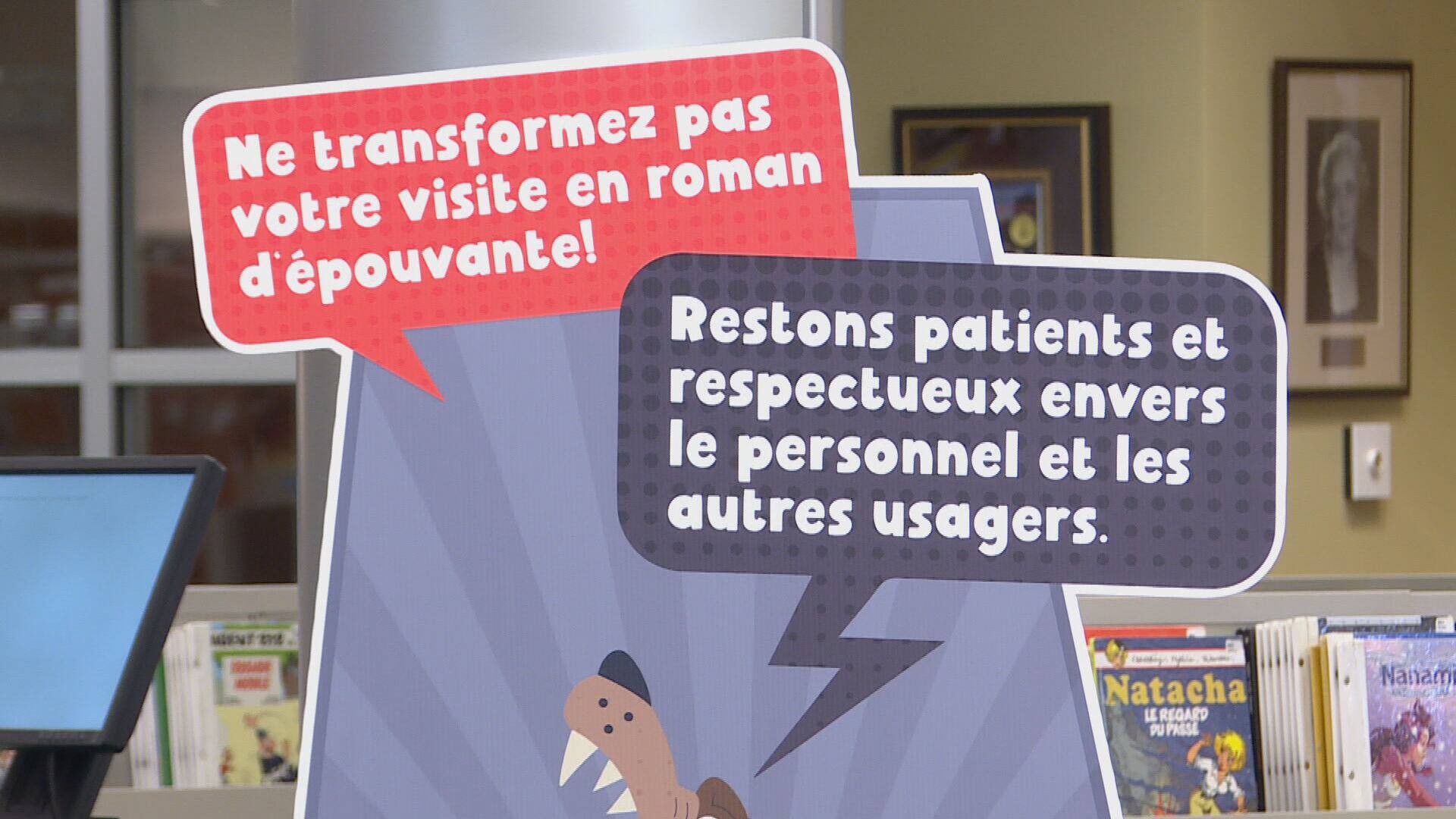 Des pancartes contre la violence verbale envers les employés municipaux ...