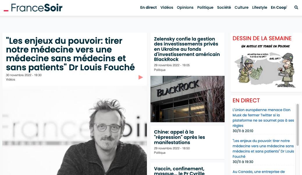 Le site FranceSoir n'est plus reconnu comme un service de presse en ...