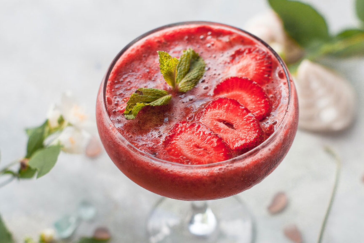 Recette de cocktail aux fraises | Recettes du Québec
