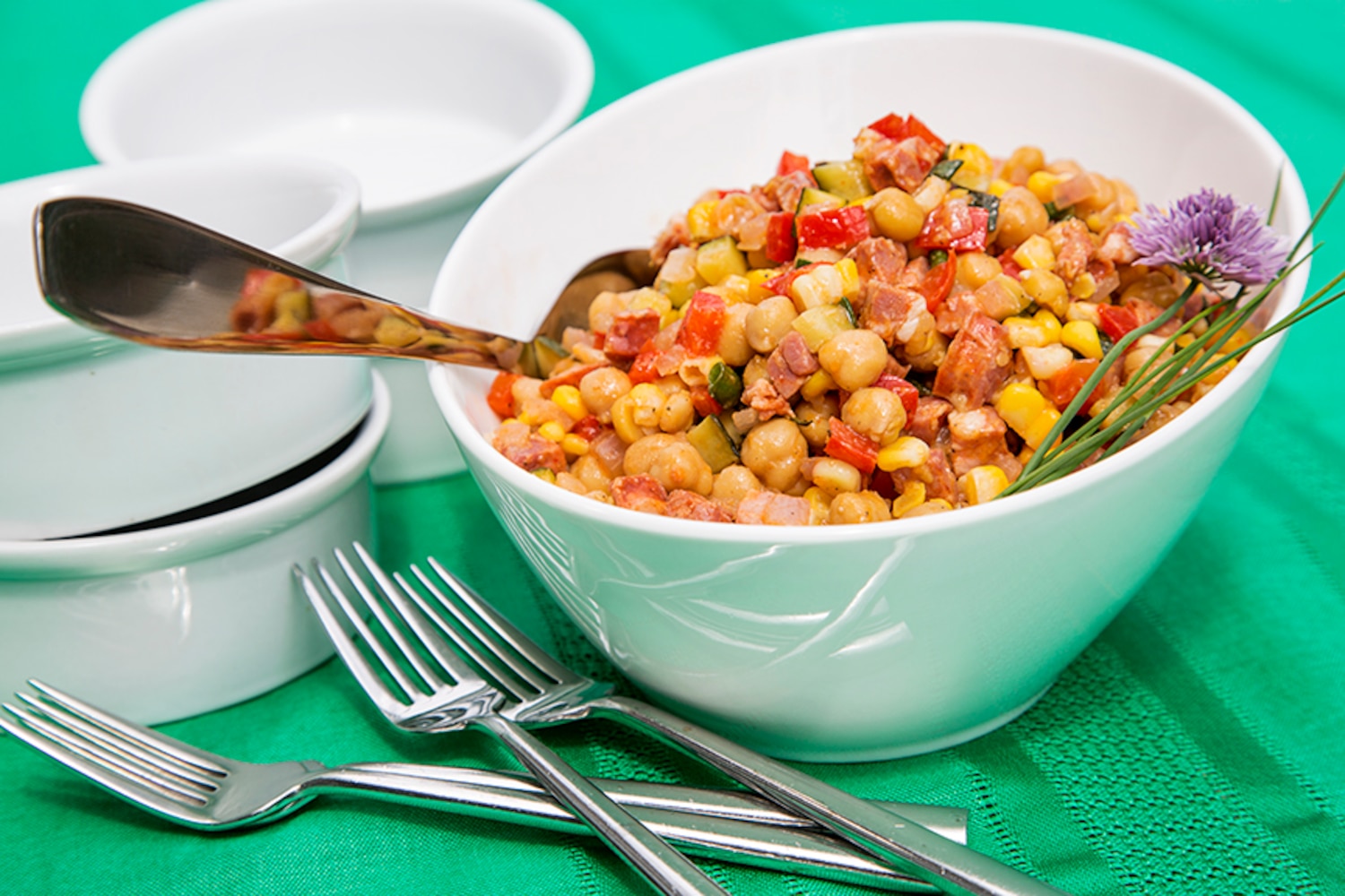 Salade de pois chiches et chorizo à la mexicaine | Recettes du Québec