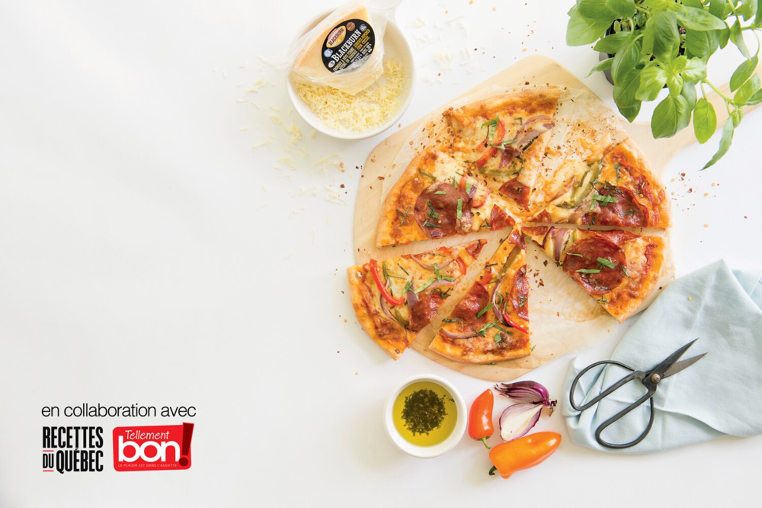 Cuisiner la couverture: Pizza classique épicée (vidéo) | Recettes du Québec