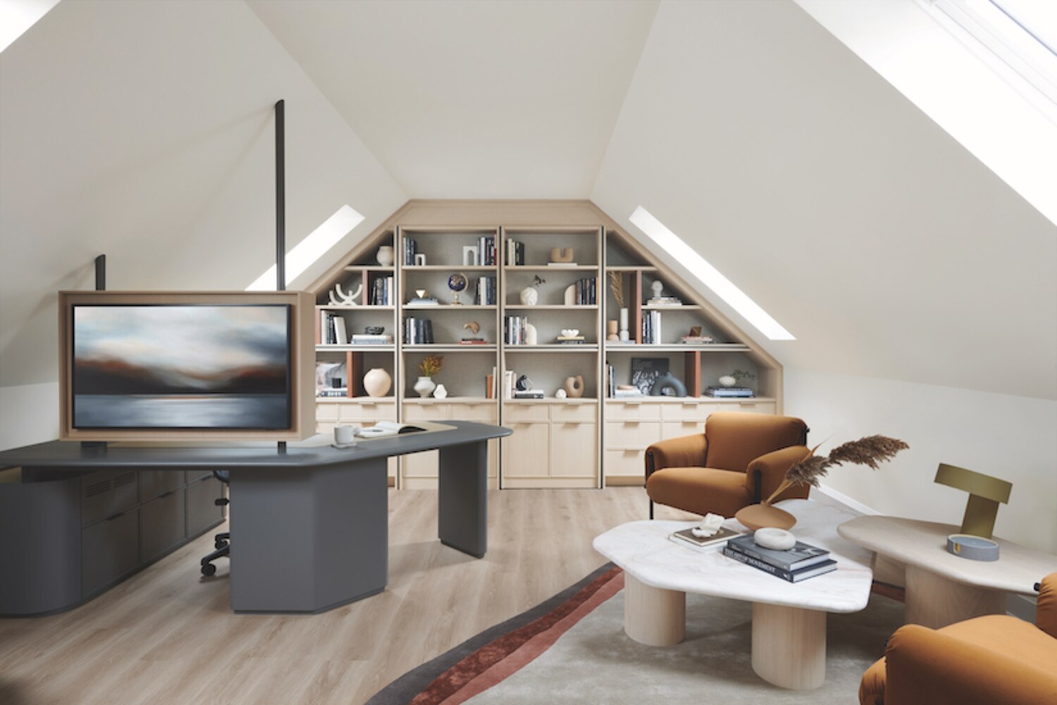 You'd Never Guess This Toronto Home Has An Office With A Secret Room ...
