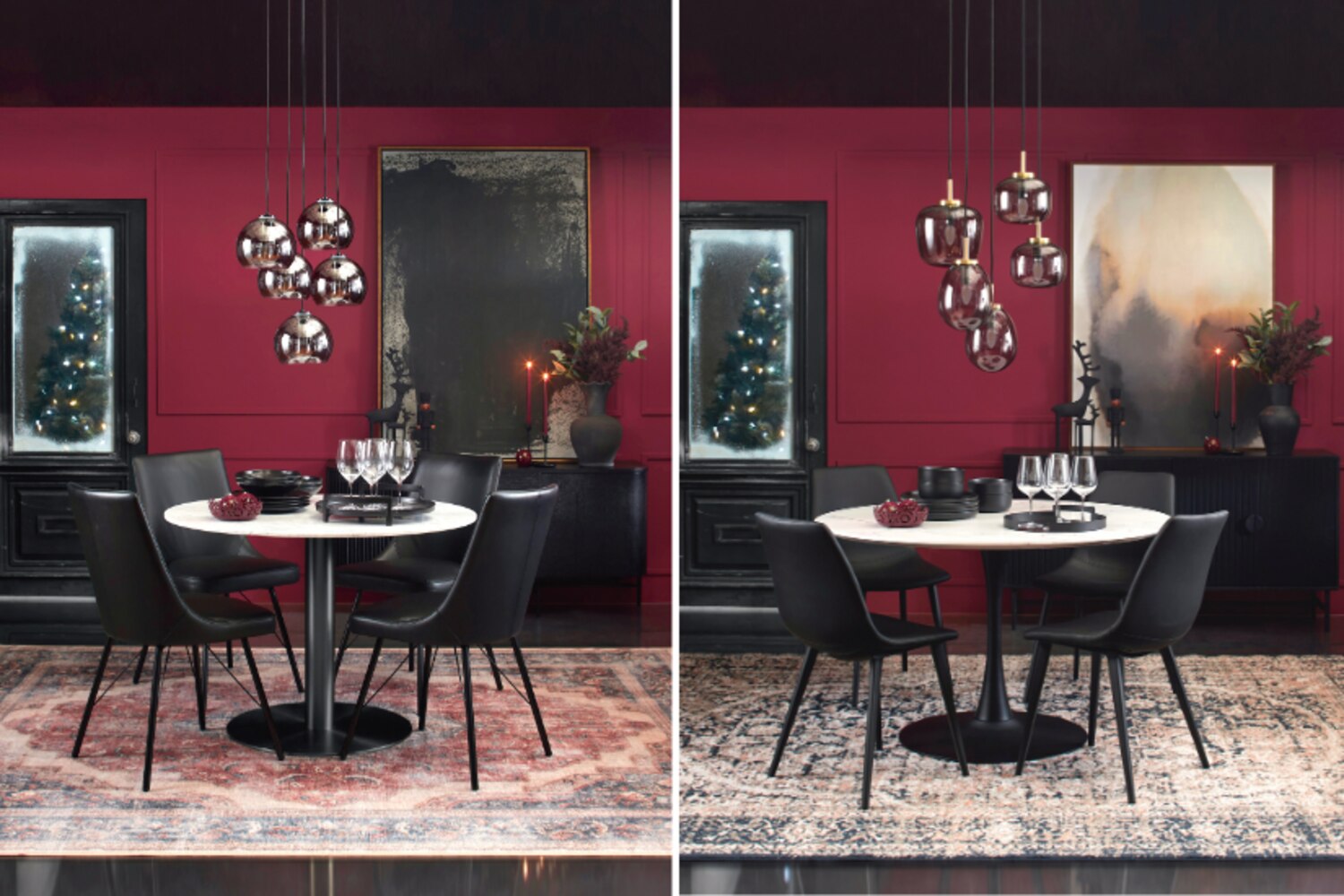 High Or Low: Dramatic Dining Room | Style at Home