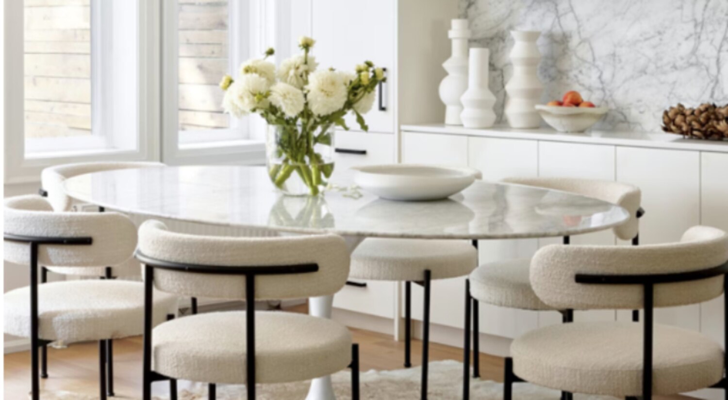 Toasty tones and textural treatments create a warm, elevated look in a ...
